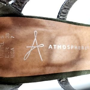 Atmosphere | Shoes | Atmosphere Army Green Ankle Tie Heels Size 7 ...